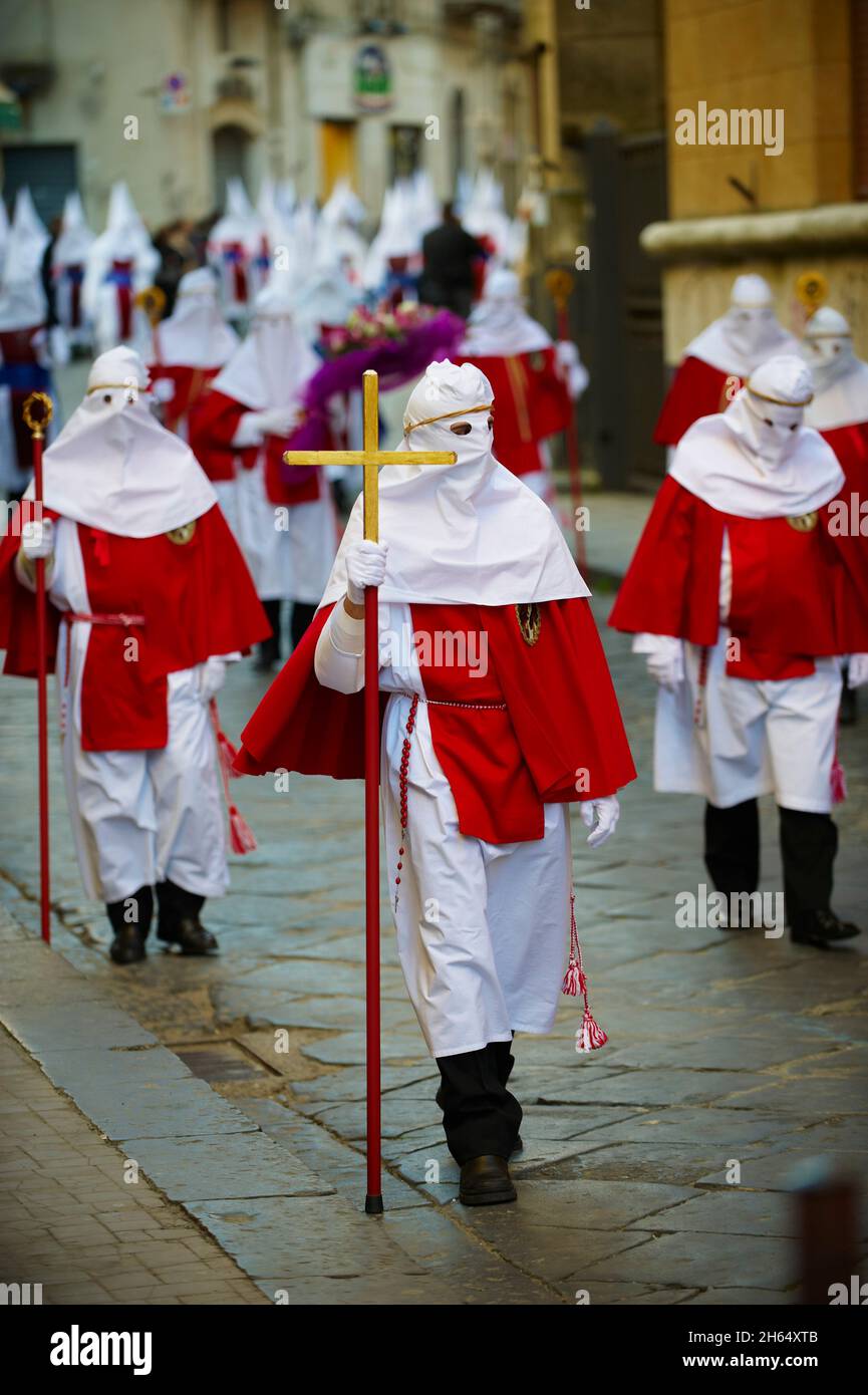 Italy, Sicily, Enna, Procession of Good Friday Stock Photo - Alamy