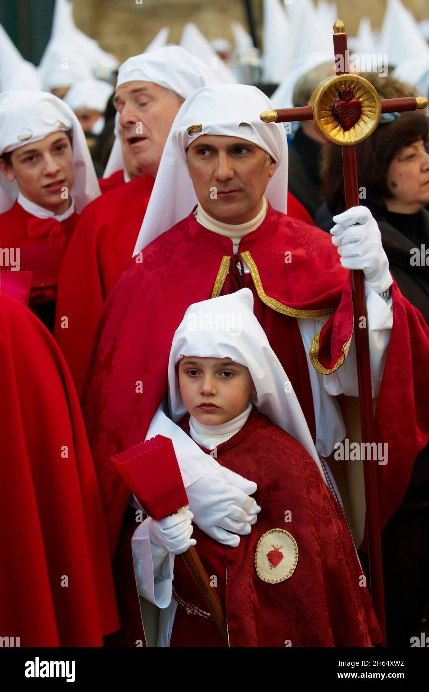Italy, Sicily, Enna, Procession of Good Friday Stock Photo - Alamy