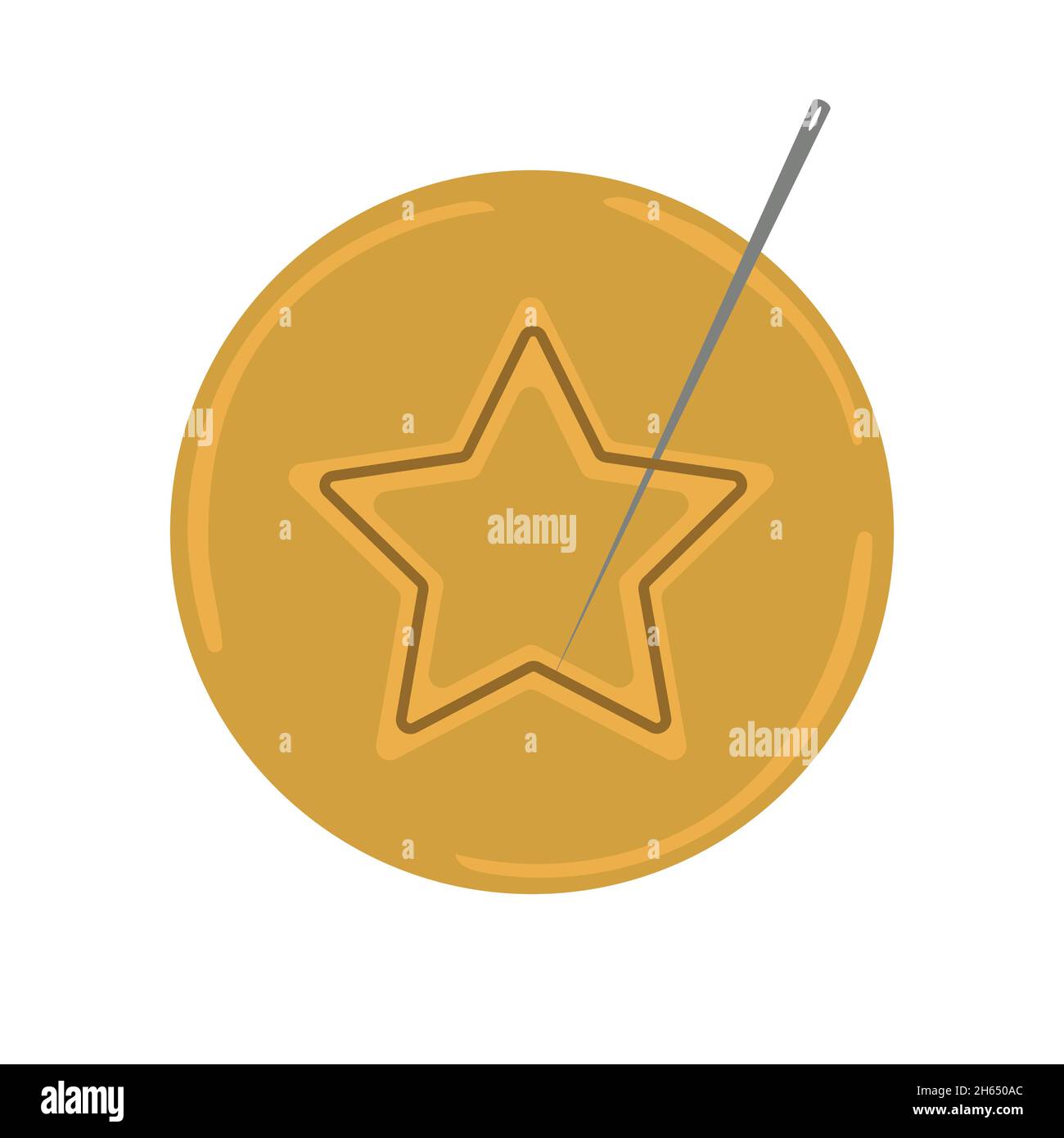 a candy circle with a star in the middle. The squid game. vector Stock ...