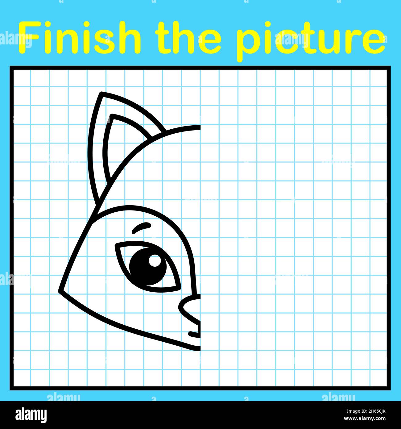 Complement fox with a symmetrical picture and paint it. A simple ...