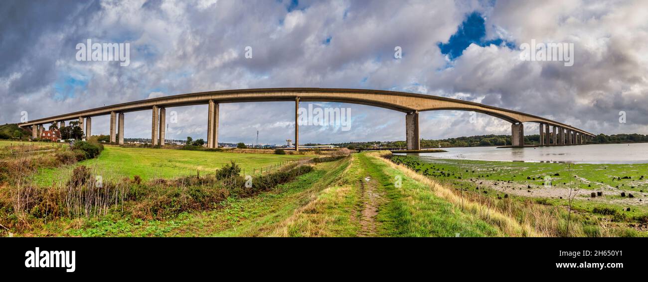 Pictorial orwell bridge hi-res stock photography and images - Alamy