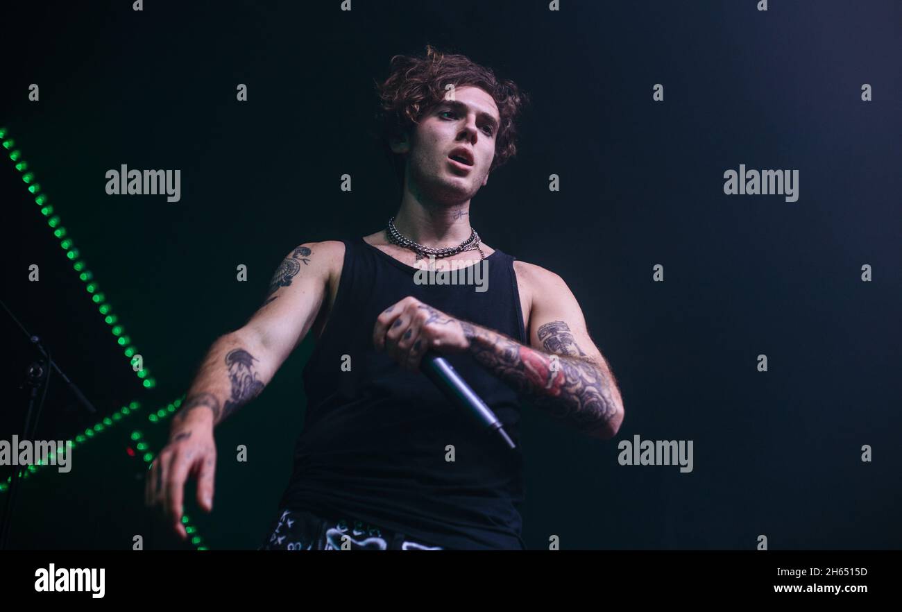 Kid Brunswick live at Manchester Academy Uk, 28th October 2021 Stock ...