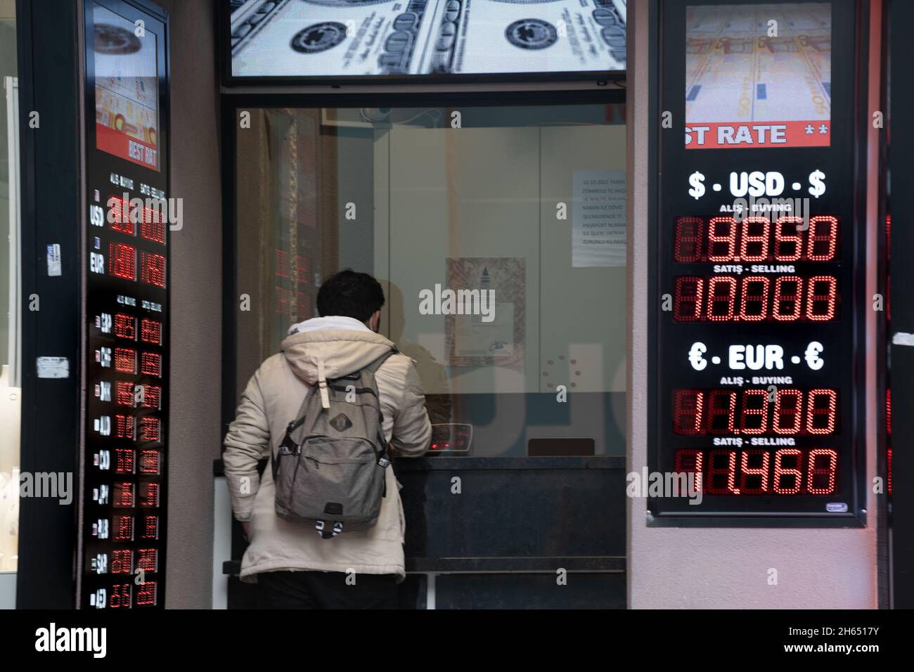 ISTANBUL TURKEY - 11-13-2021 Turkish Lira (TRY) has seen further ...