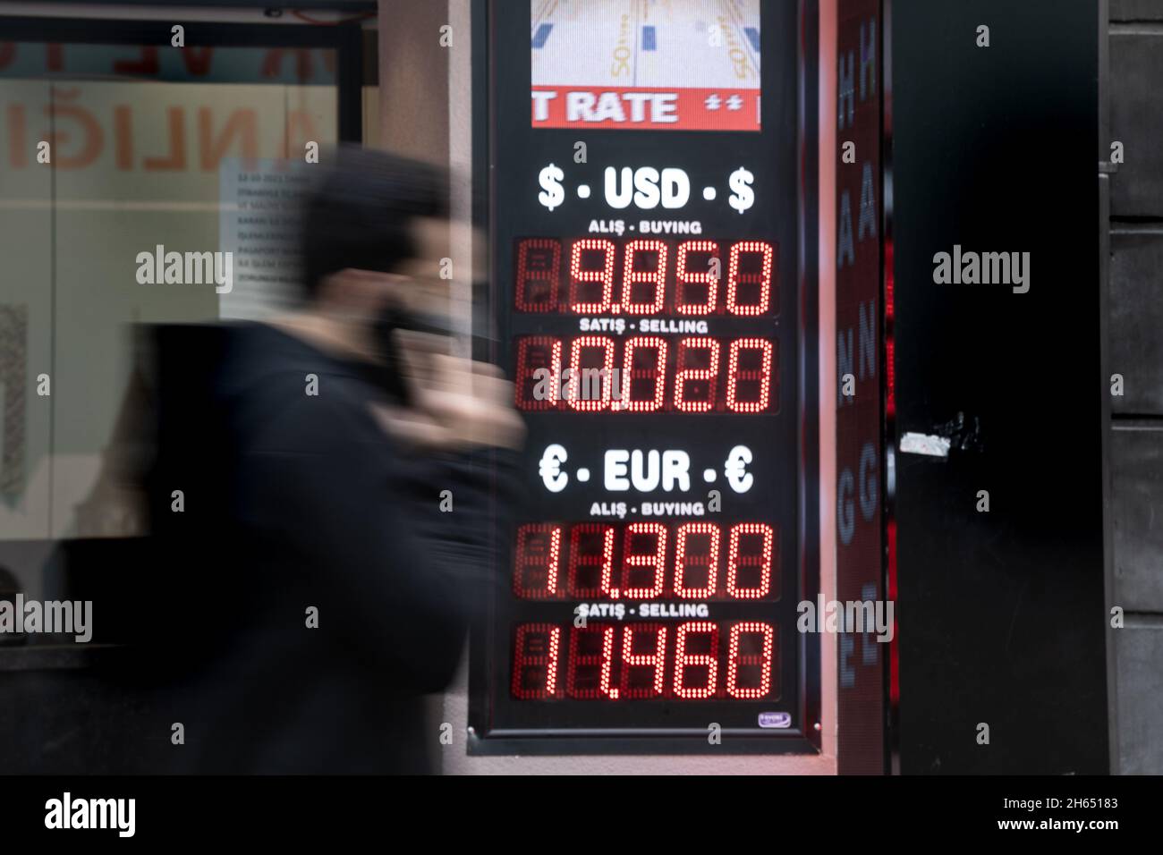 ISTANBUL TURKEY - 11-13-2021 Turkish Lira (TRY) has seen further ...