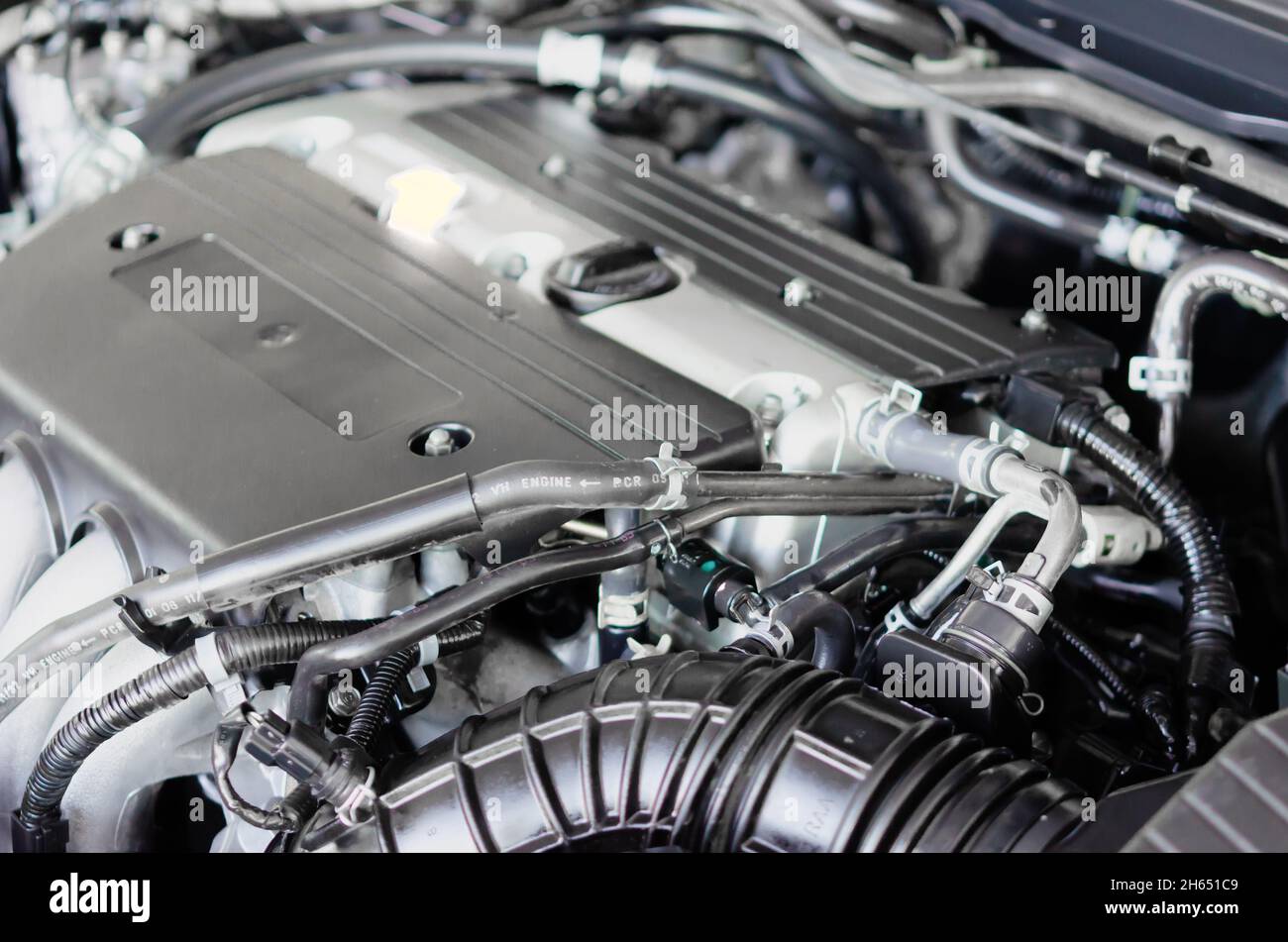 Details on car engine Stock Photo - Alamy