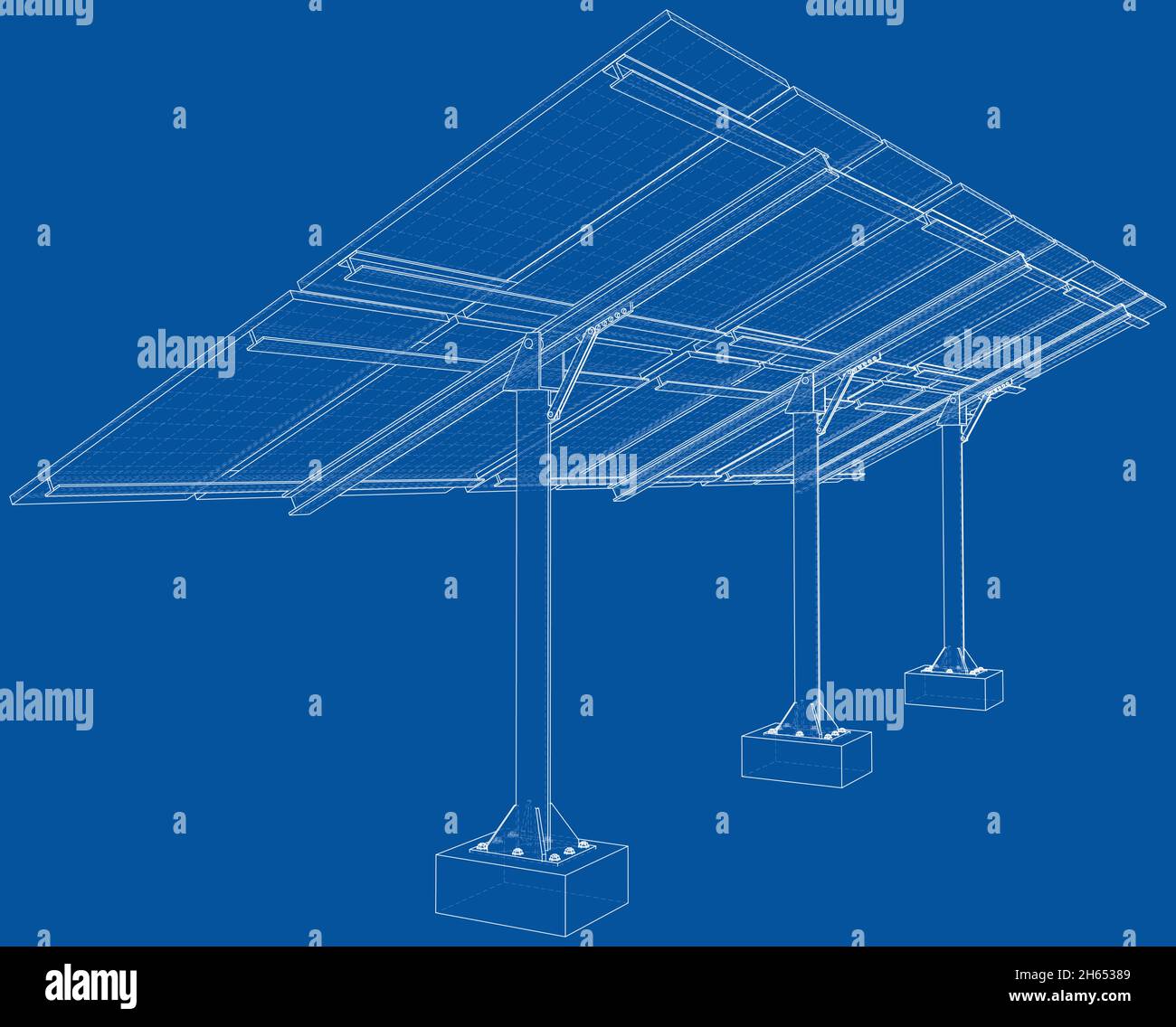 Solar Panel Concept. Vector rendering of 3d Stock Vector Image & Art ...