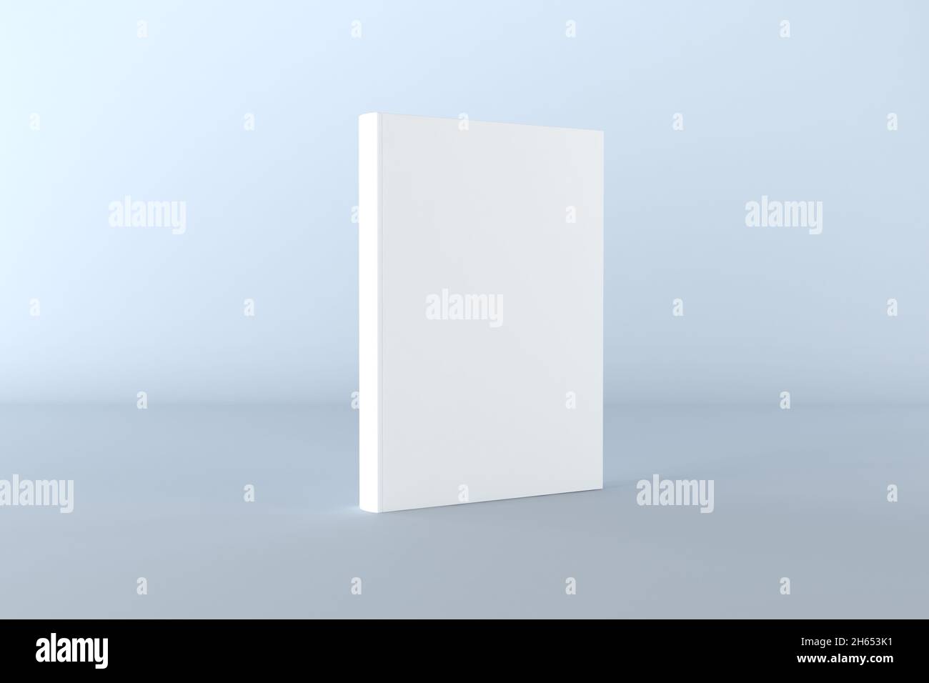 3d rendering of a stack of A4 papers with copy space over a white ...