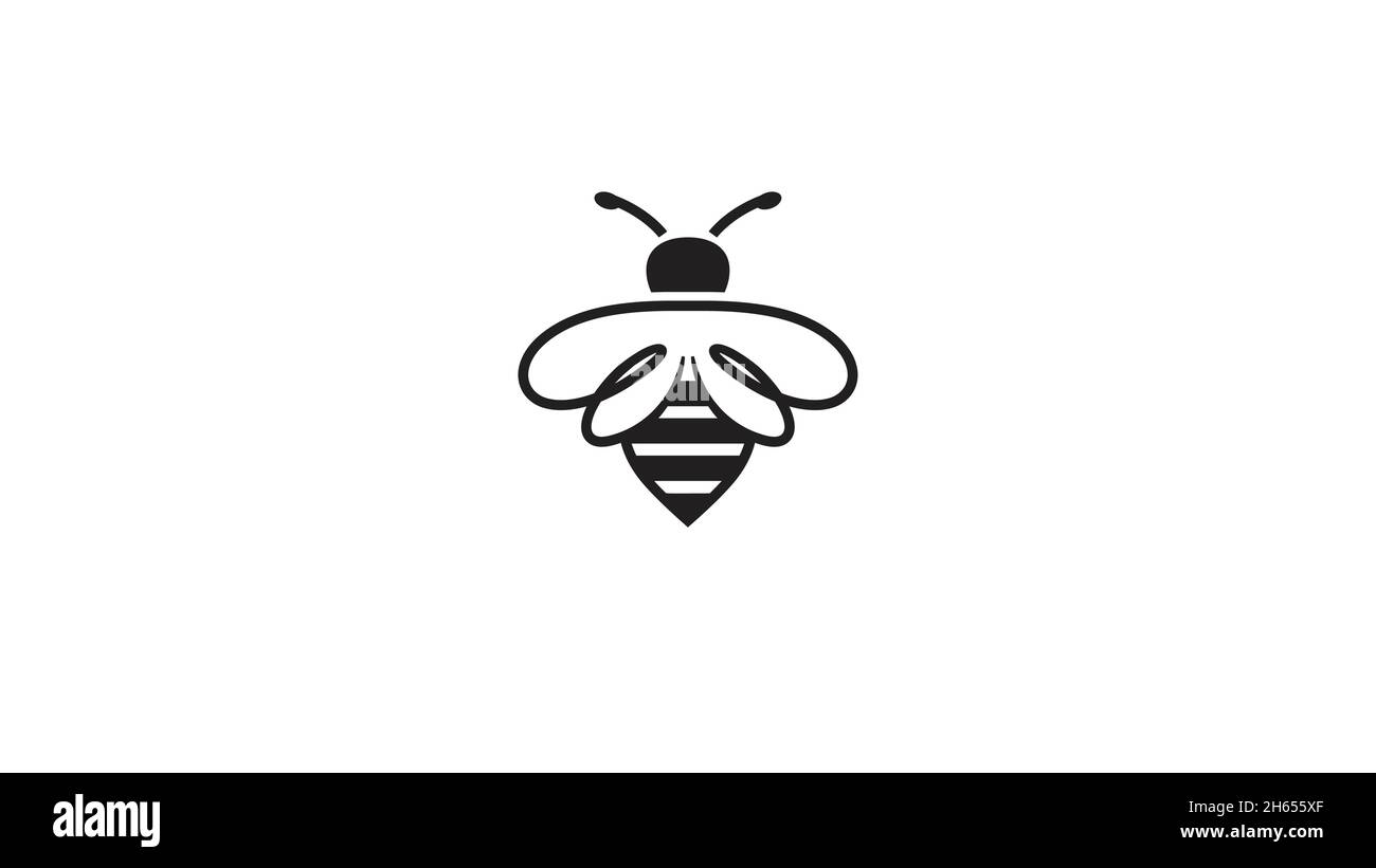 Cute bee vector Black and White Stock Photos & Images - Alamy