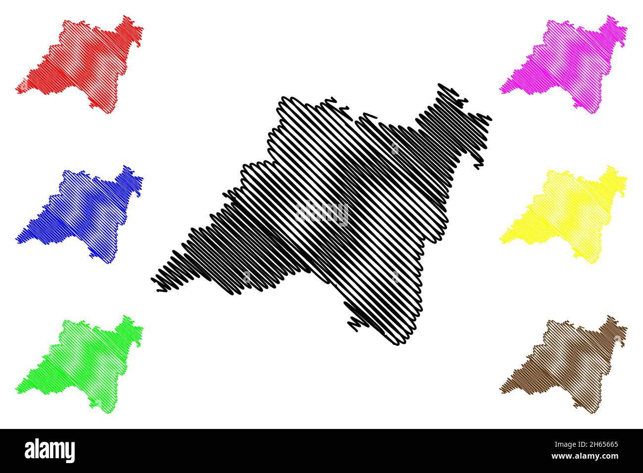 Balaghat district (Madhya Pradesh State, Jabalpur division, Republic of ...