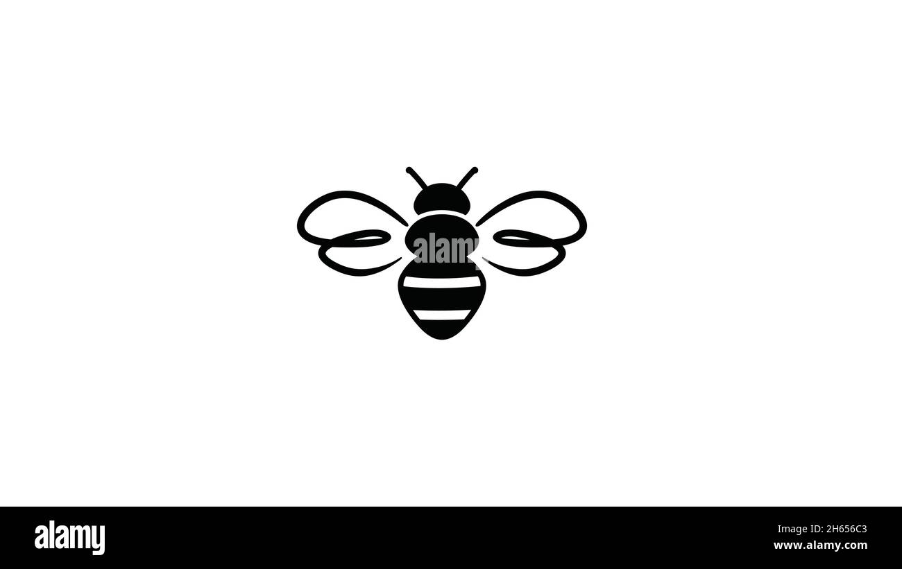 Creative Bee Abstract Logo Design Vector Stock Vector Image & Art - Alamy