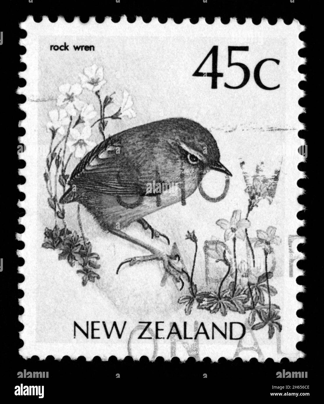 New zealand postage stamp Black and White Stock Photos & Images - Alamy