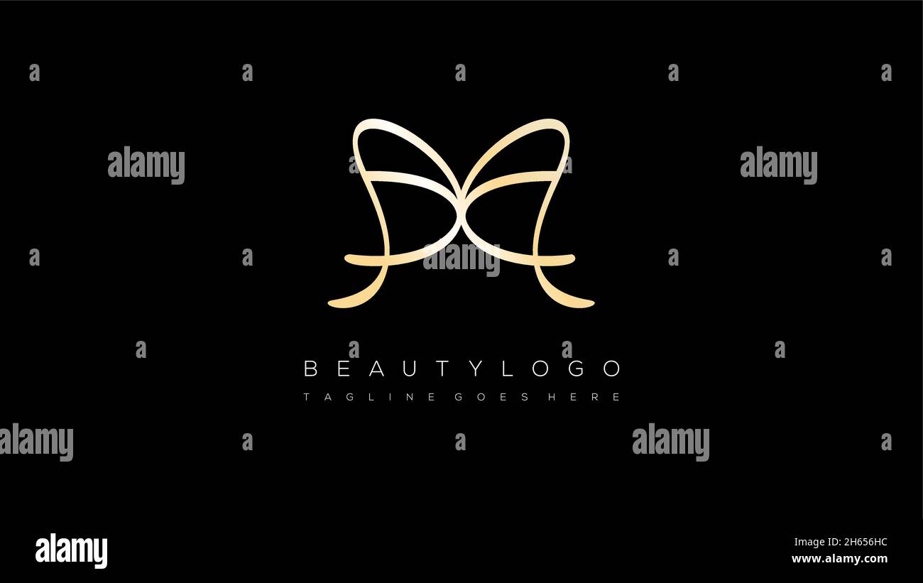 Luxury monoline logo design letter m, feminine logo, beautiful logo ...