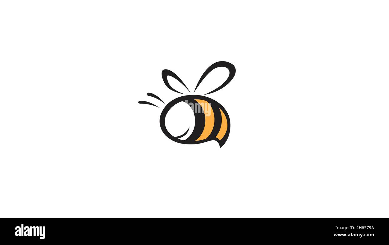 Creative Bee Insect Abstract Logo Vector Symbol Icon Design ...
