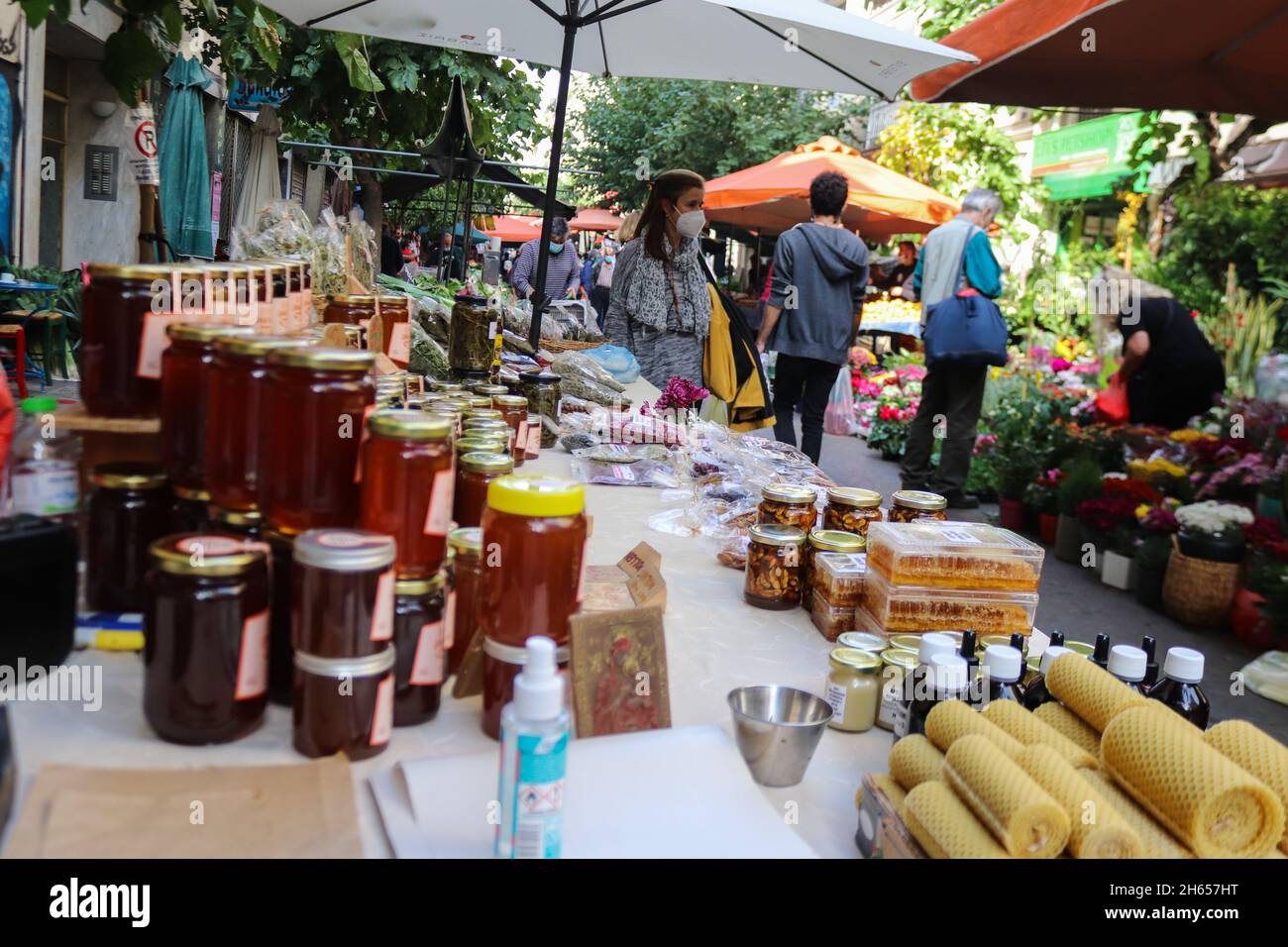 Exarchia market athens greece hi-res stock photography and images - Alamy