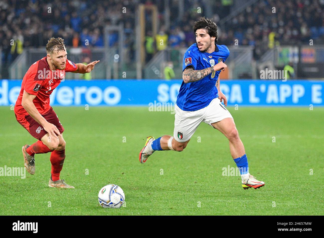 Sandro Tonali (Italy) during the FIFA World Cup Qatar 2022 Group C ...