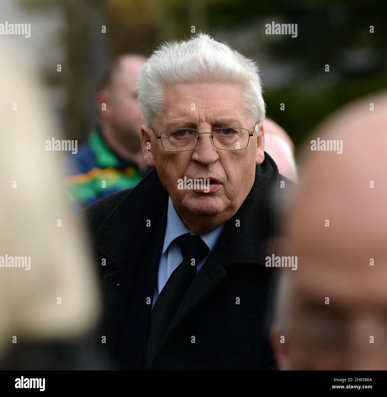 Former SDLP leader Dr Alaistair McDonnell attends the second funeral ...