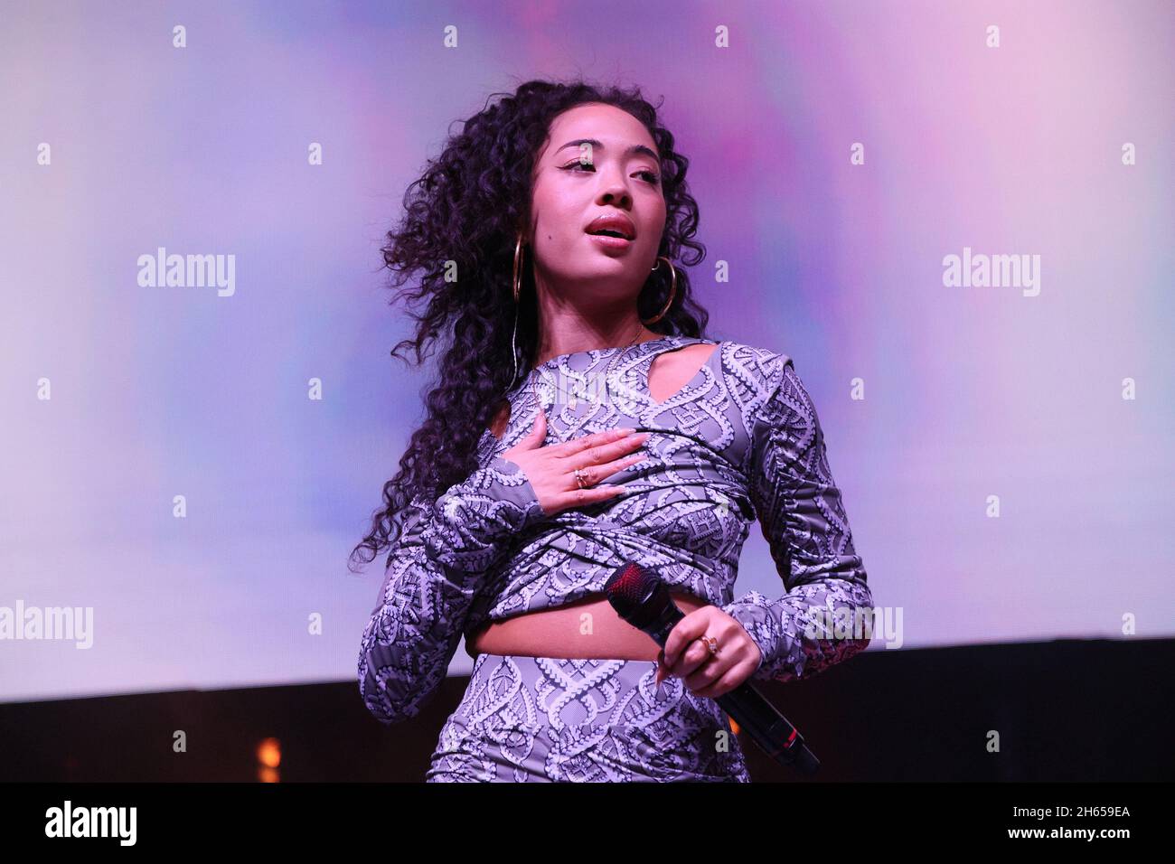 Las Vegas, USA. 13th Nov, 2021. Singer Joyce Wrice performs on stage ...