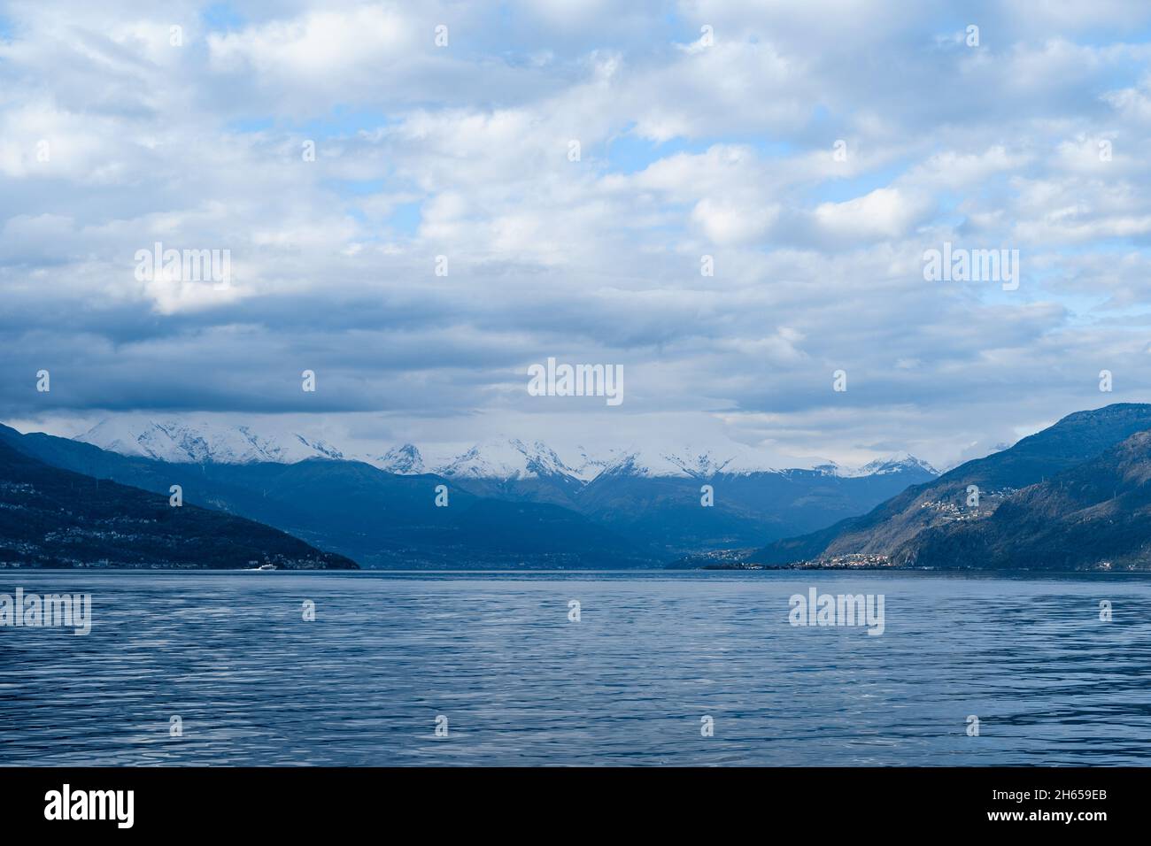 Mountains above Lake Como in Italy Stock Photo - Alamy