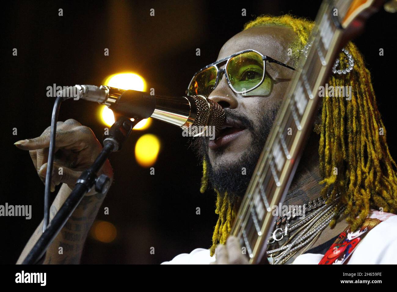 Las Vegas, USA. 13th Nov, 2021. Musical artist Thundercat performs on ...