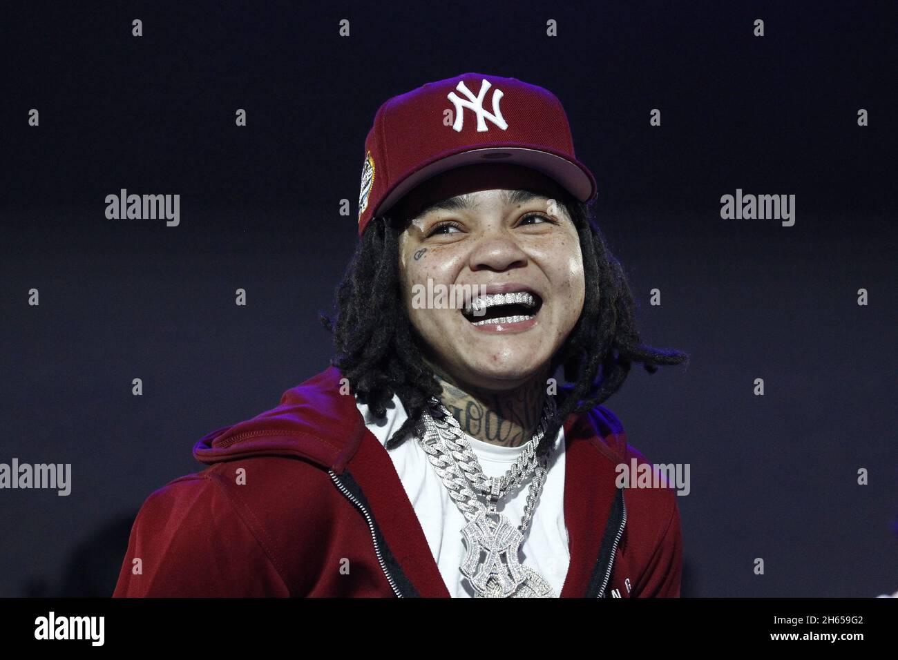 Las Vegas, USA. 13th Nov, 2021. Female rapper Young M.A performs on ...