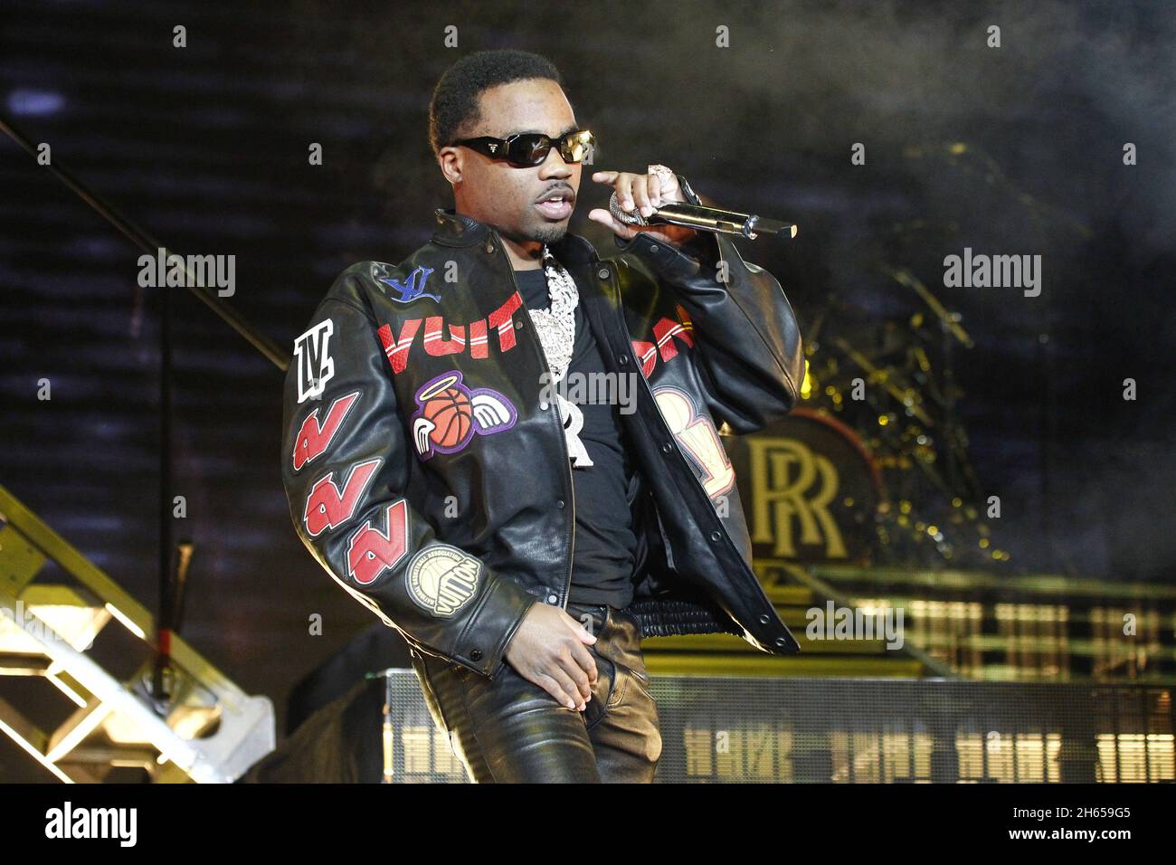 Las Vegas, USA. 13th Nov, 2021. West Coast rapper Roddy Ricch performs ...