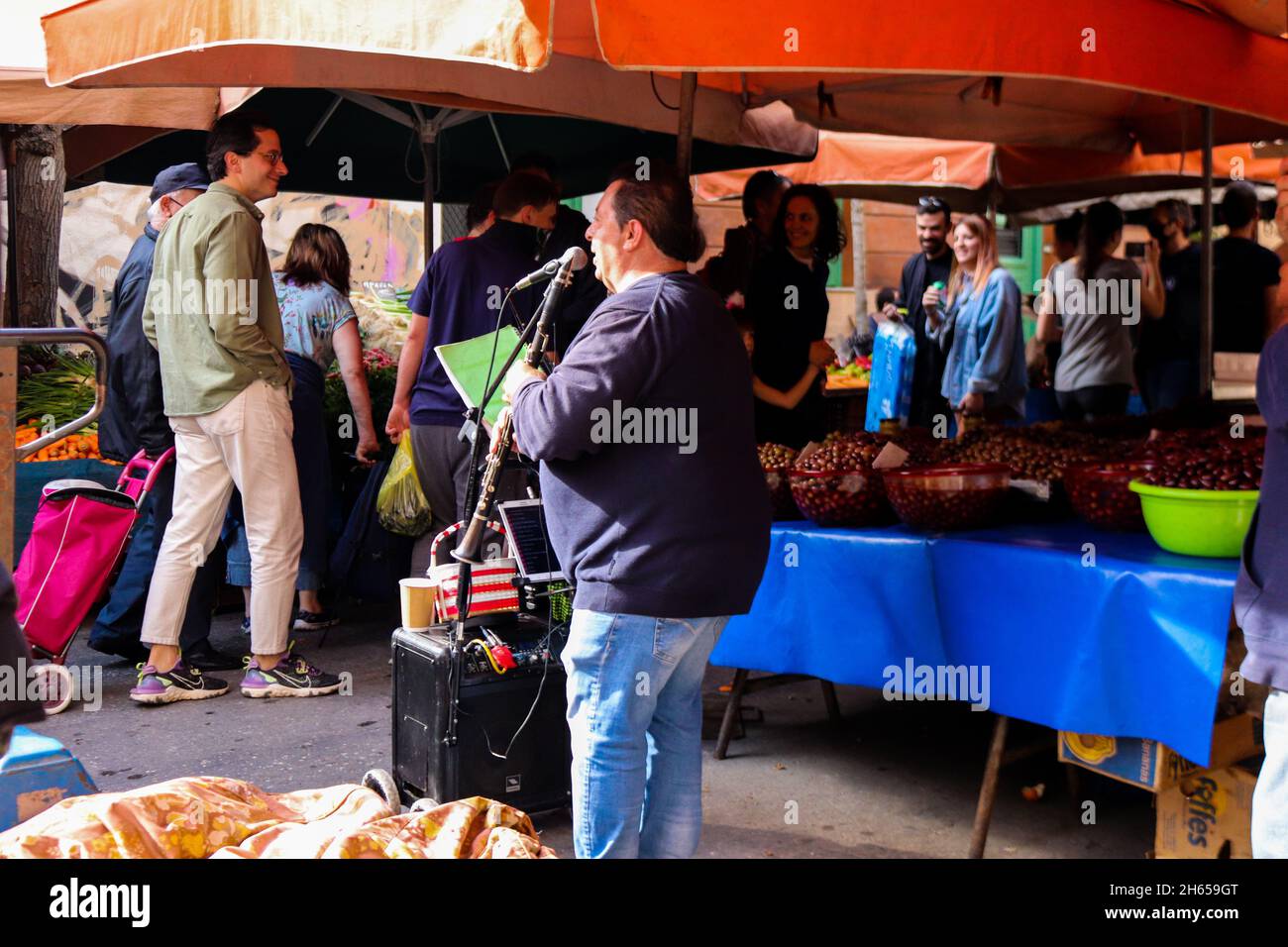 Exarchia market athens greece hi-res stock photography and images - Alamy