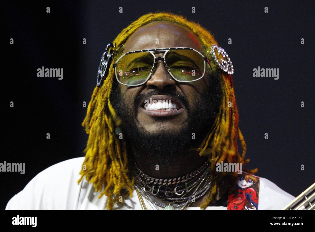 Las Vegas, USA. 13th Nov, 2021. Thundercat performs on stage during the ...