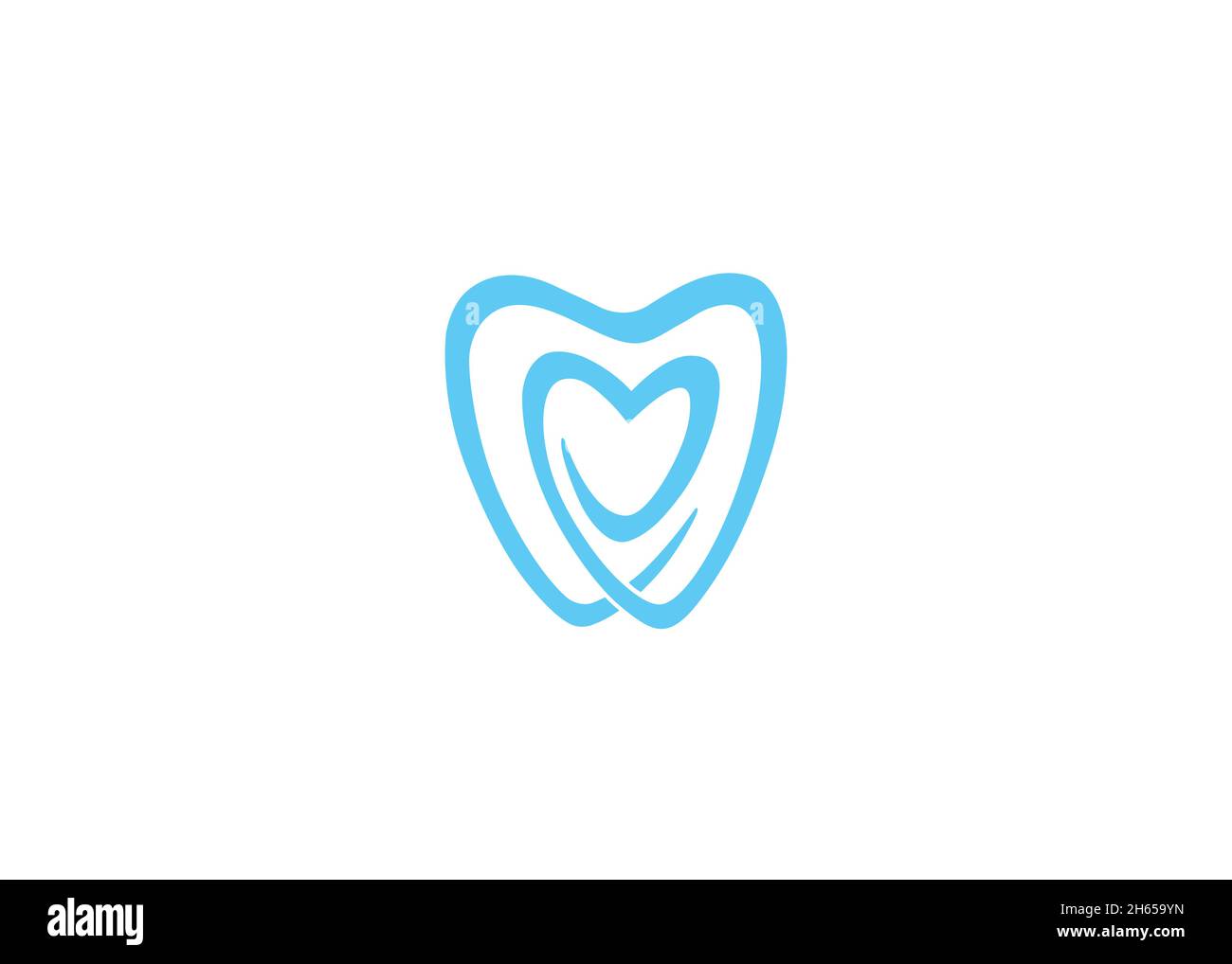 Creative Teeth Heart Inside Logo Design Vector Symbol Illustration ...