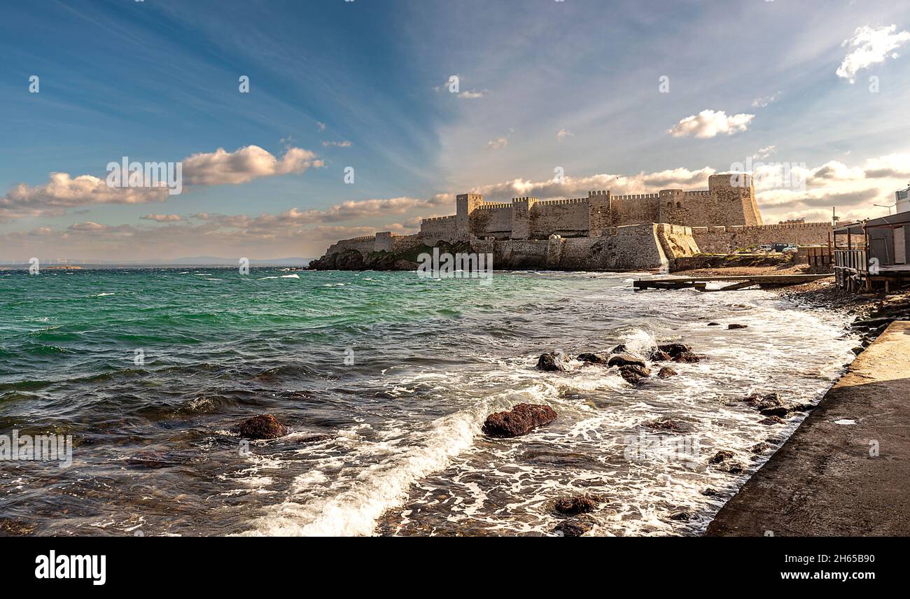 Bozcaada castle welcomes you with all its splendor when you arrive by ...