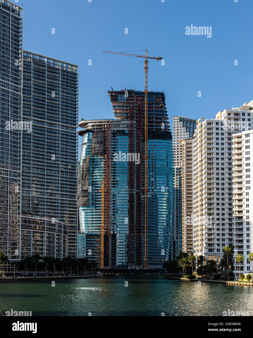 Construction crane miami florida america hi-res stock photography and ...