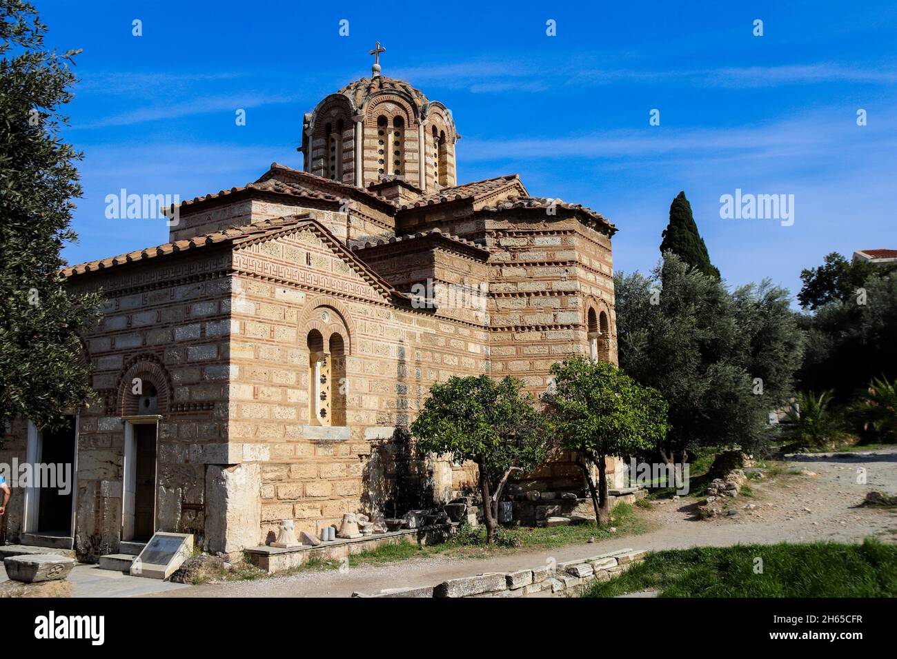 Athens, Greece - November 07, 2021 The Ancient Agora. The main square ...