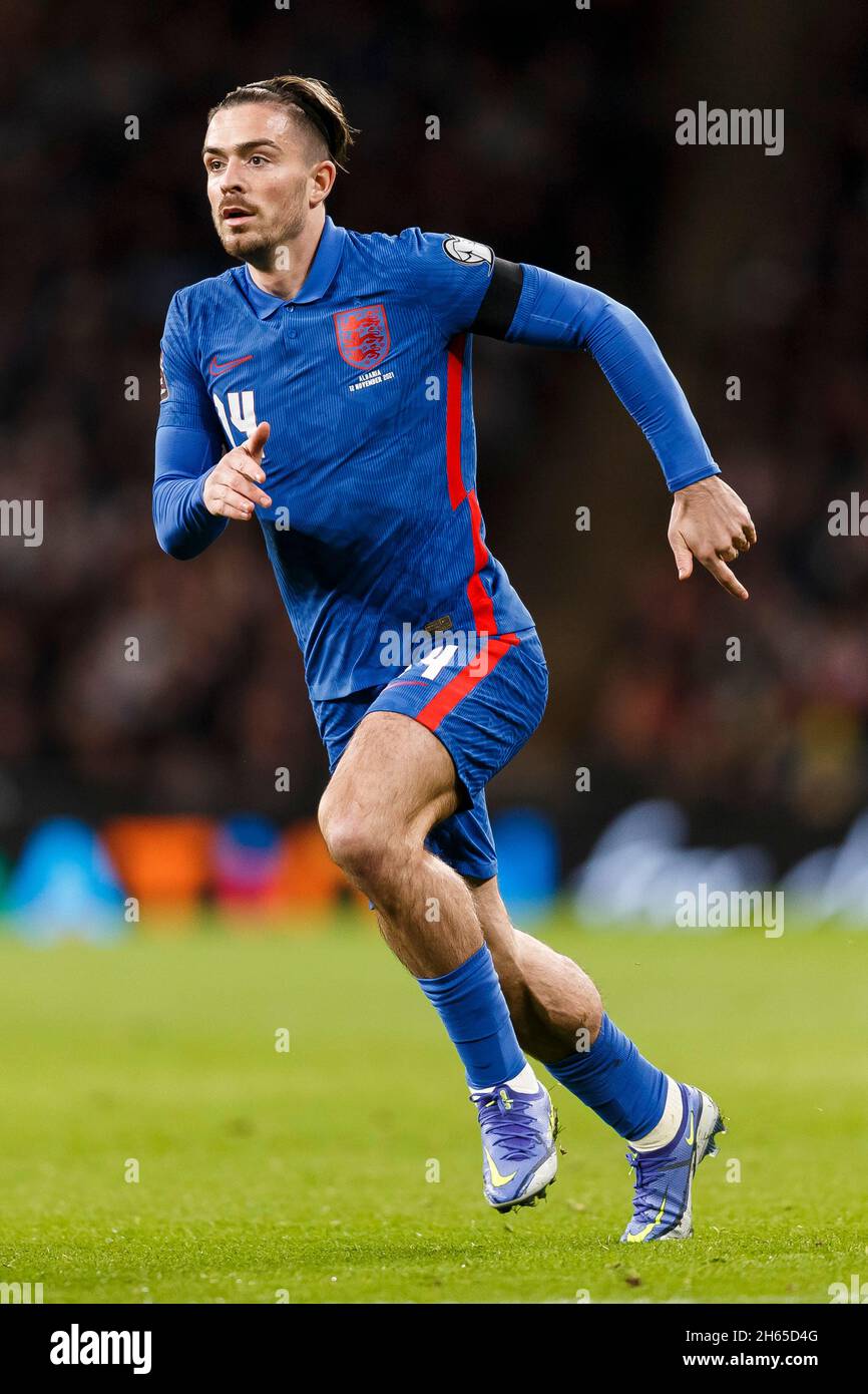 London, UK. 12th Nov, 2021. Jack Grealish of England during the FIFA ...