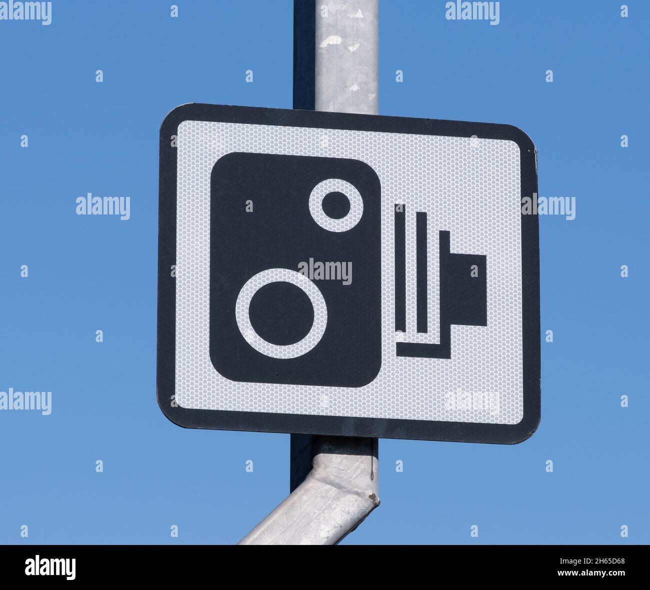 Speed camera warning sign Wavertree in Liverpool May 2021 Stock Photo ...