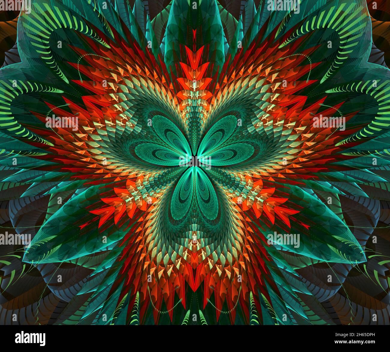 Computer generated fractal artwork for creative art,design and ...