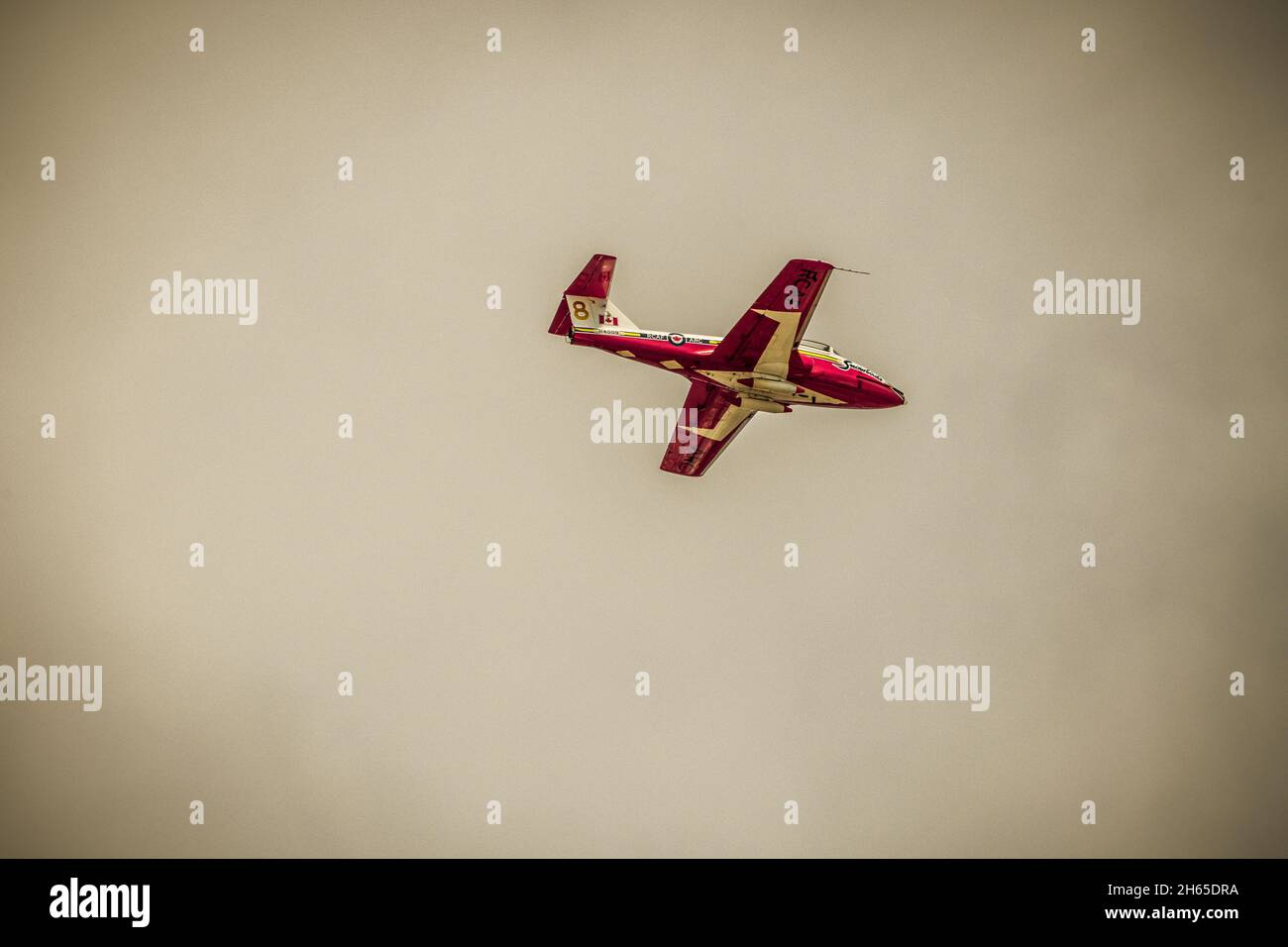Canadian Forces Snowbirds team performing group flights during the ...