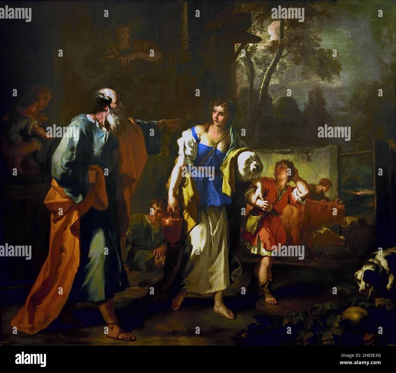 Repudiation of Hagar 1724 Ricci Sebastiano, 1659-1734, Italy, Italian ...