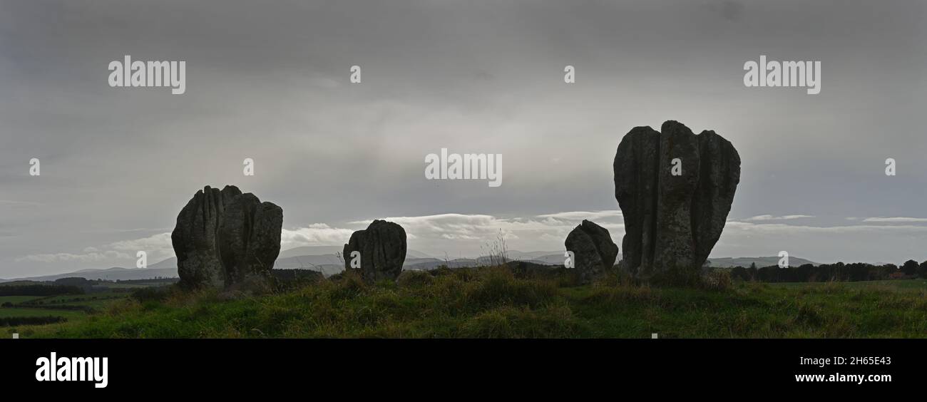 Duddo Five Stones early Bronze Age stone circle in Northumberland, UK ...