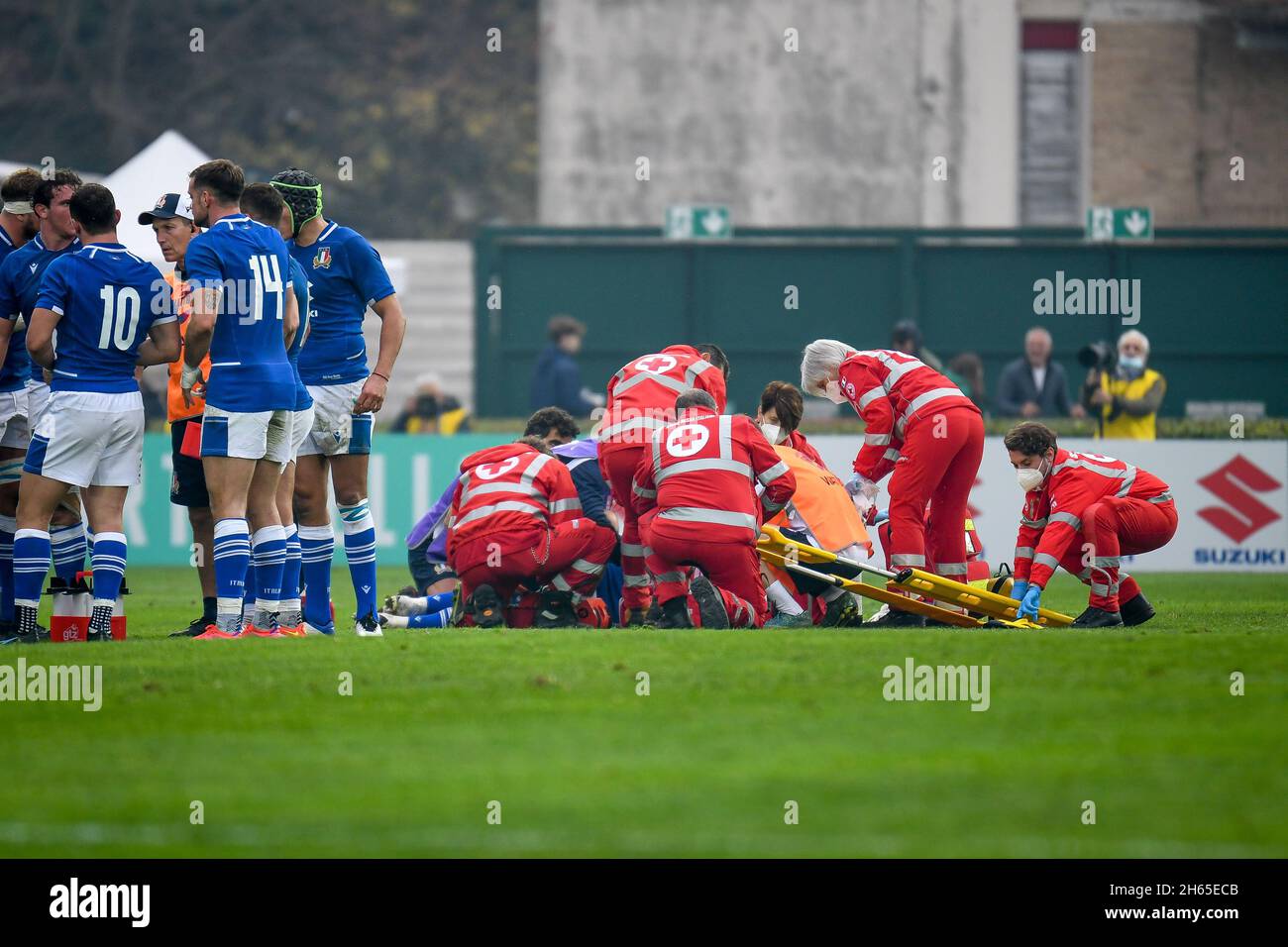 Monigo stadium, Treviso, Italy, November 13, 2021, Marco Riccioni ...