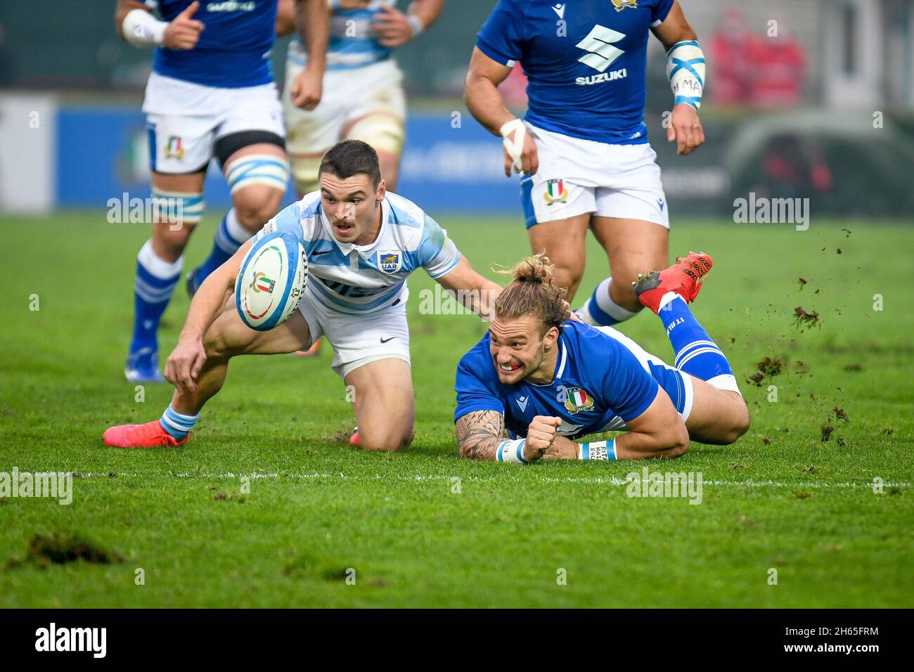 Monigo stadium, Treviso, Italy, November 13, 2021, Mateo Carreras ...