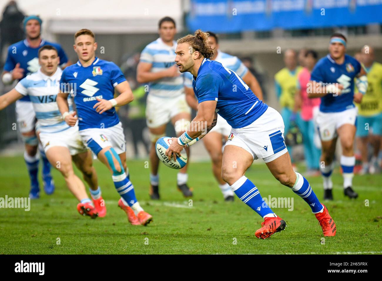 Monigo stadium, Treviso, Italy, November 13, 2021, Federico Mori (Italy ...