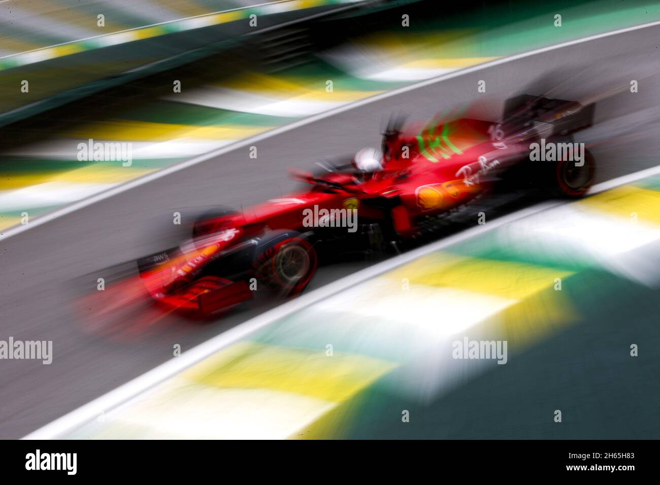 16 LECLERC Charles (mco), Scuderia Ferrari SF21, action during the Formula 1 Heineken Grande ...