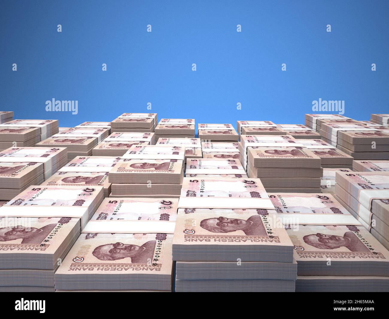 Money of Bangladesh. Taka bills. BDT banknotes. 5 Bengali. Business ...