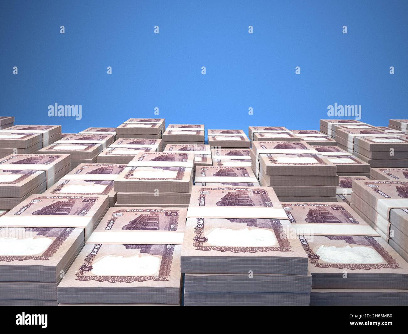 Money of Bangladesh. Taka bills. BDT banknotes. 5 Bengali. Business ...