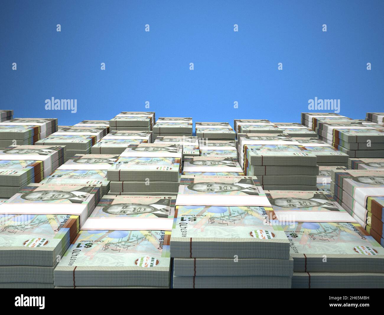 Money of Bahamas. Bahamas dollar bills. BSD banknotes. 20 dollars ...