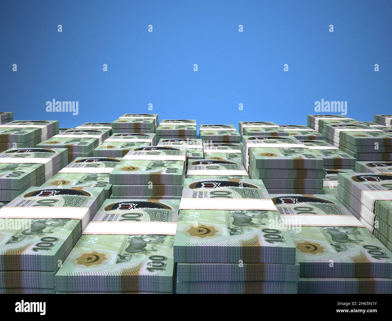 Money of Mauritania. Ouguiya bills. MRU banknotes. 100 Arabic. Business ...