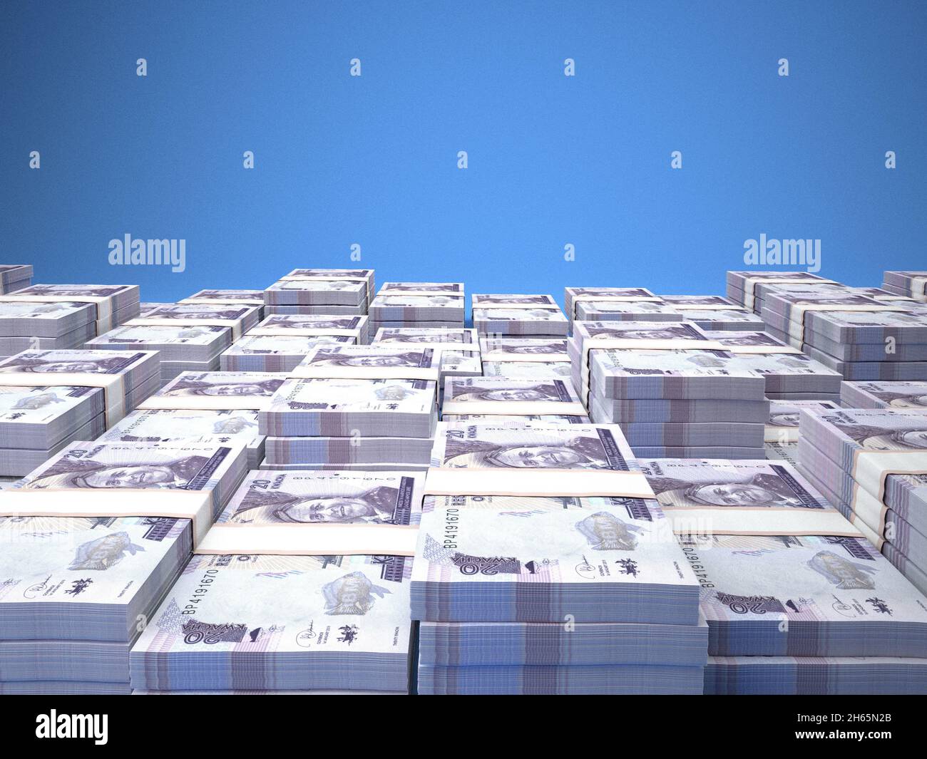 Money of Malawi. Kwacha bills. MWK banknotes. 20 Nyanja. Business ...