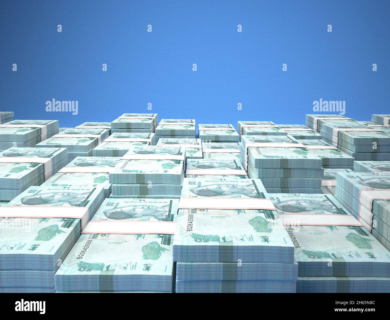 Money of Malawi. Kwacha bills. MWK banknotes. 50 Nyanja. Business ...