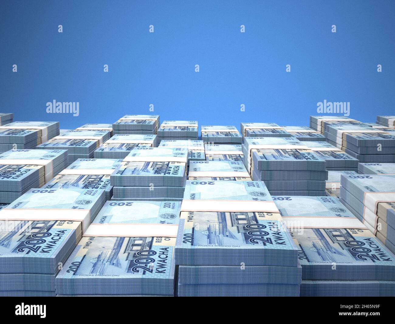 Money of Malawi. Kwacha bills. MWK banknotes. 200 Nyanja. Business ...