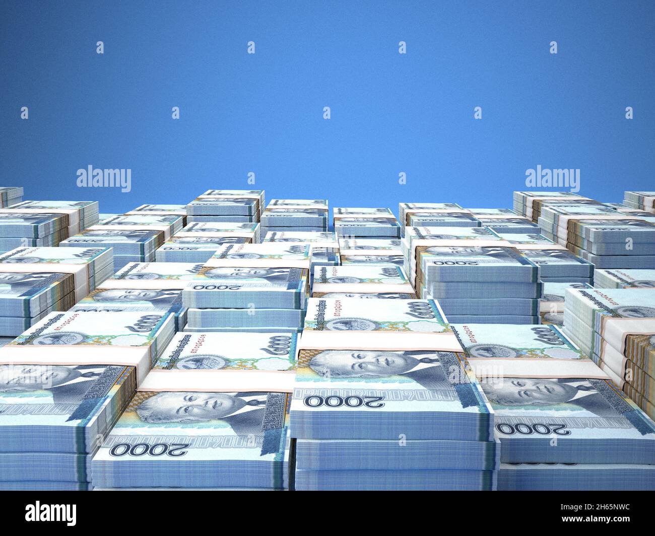 Money of Laos. Kik bills. LAK banknotes. 2000 Lao. Business, finance ...