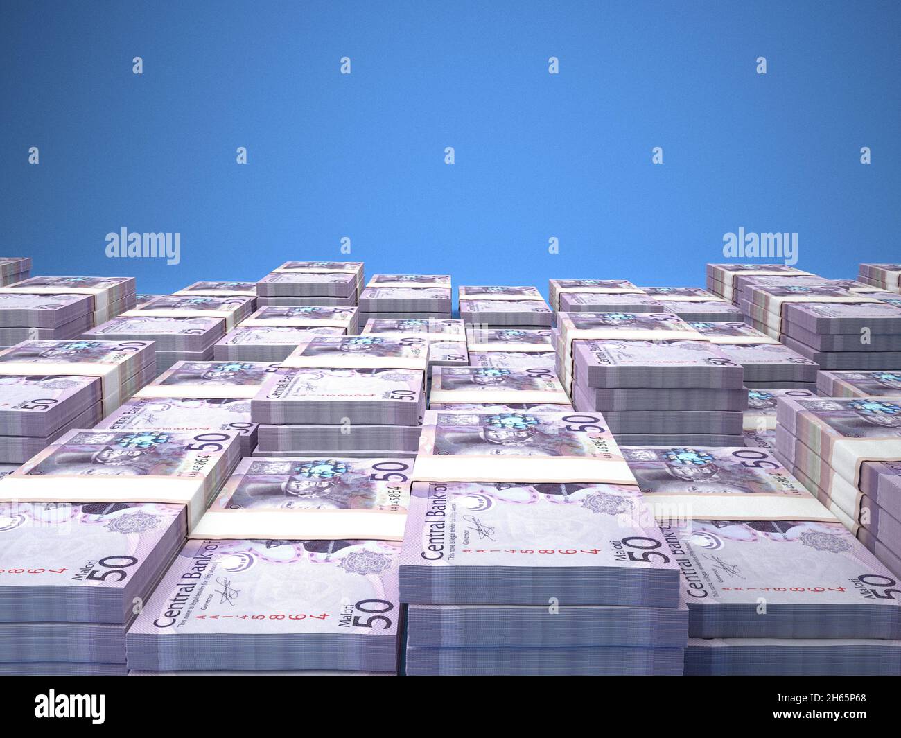 Money of Lesotho. Loti bills. LSL banknotes. 50 English. Business ...